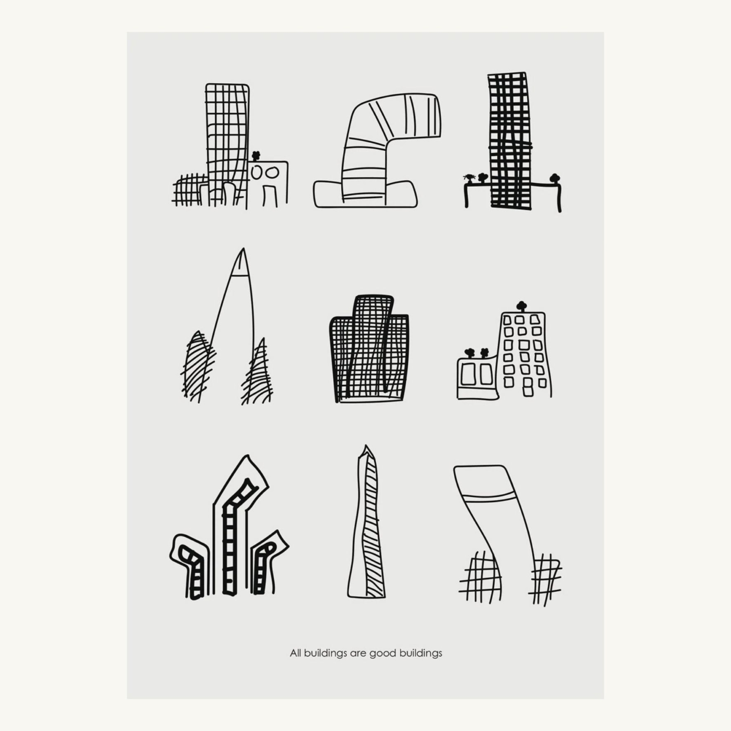 Print - Buildings - Art & Frame